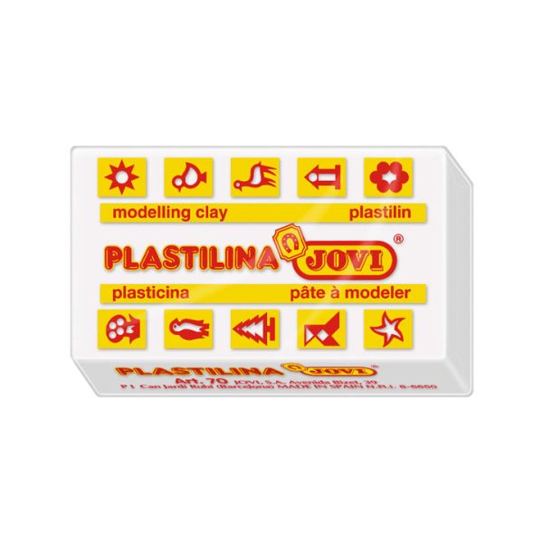 White plasticine modeling clay store